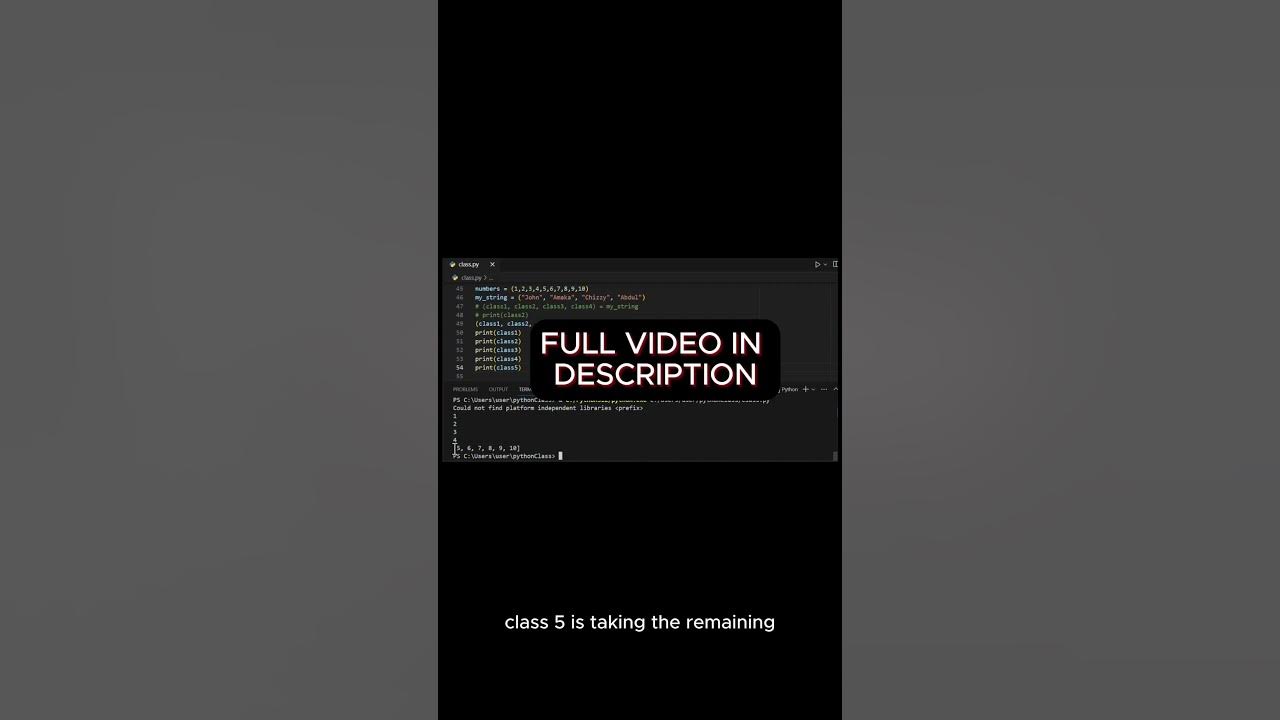 Tuple Unpacking In Python Coding Programmingtutorial Programming Pythontutorial Motivation 