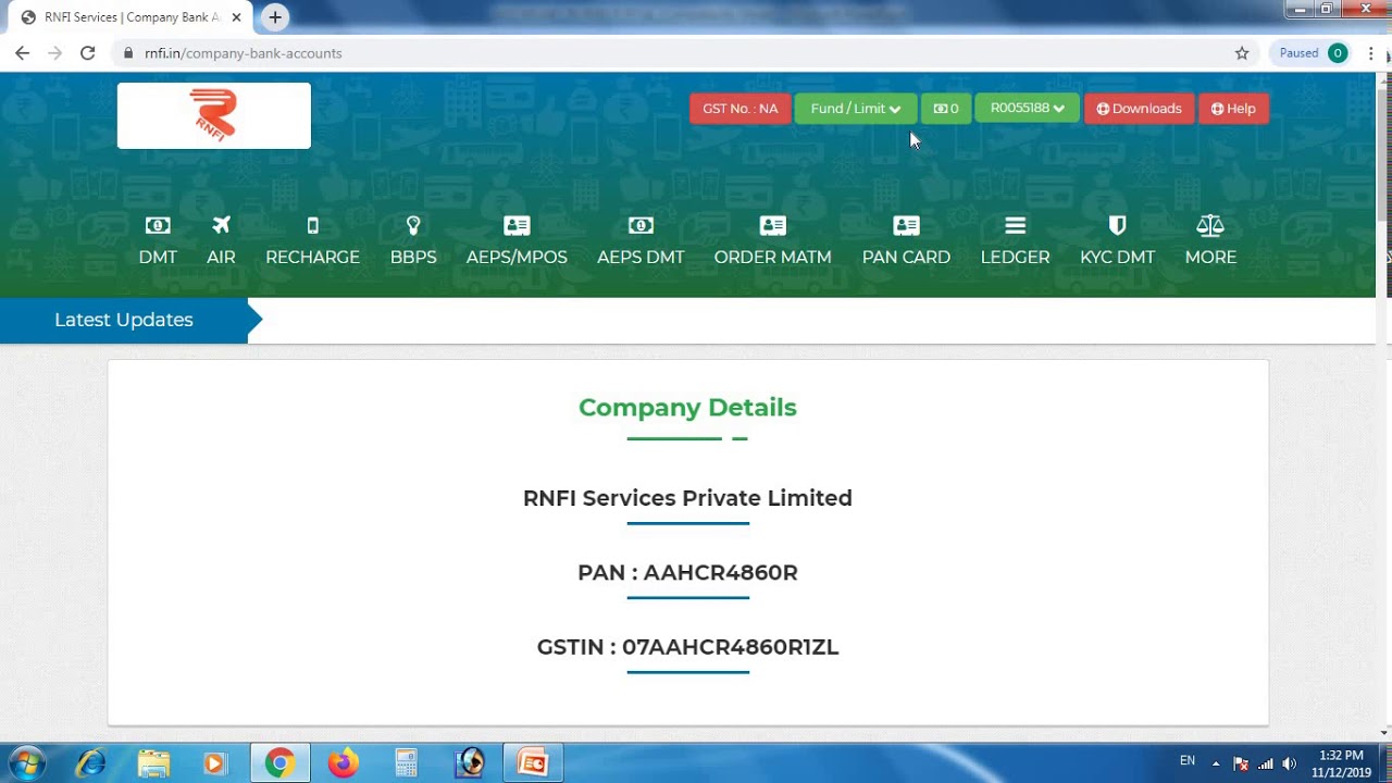 HOW TO ADD MONEY IN RNFI MAIN WALLET - YouTube
