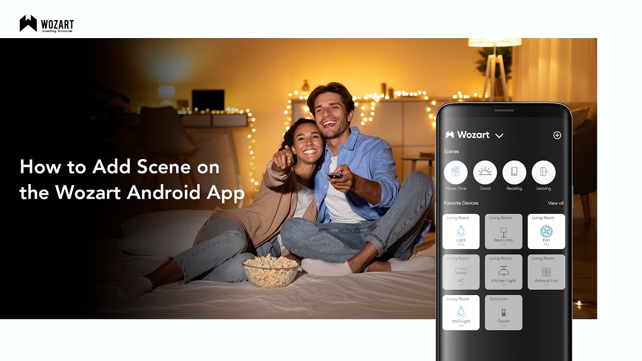 Add Scene | Using Wozart Android App - YouTube