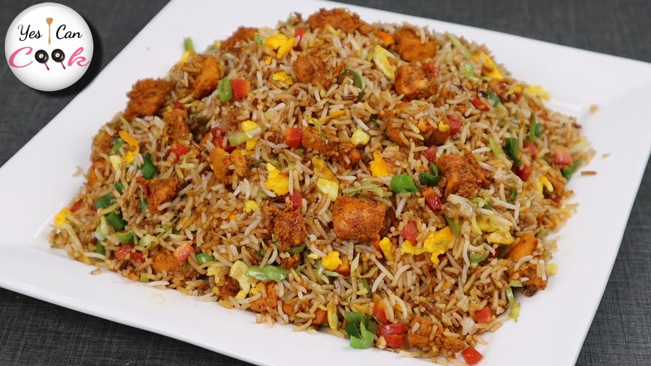 Tikka Fried Rice ️ Perfect For Dinner by (YES I CAN COOK) - YouTube