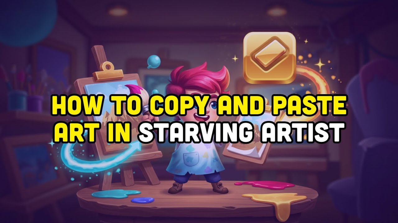 How To Copy And Paste Art In Starving Artist? - YouTube