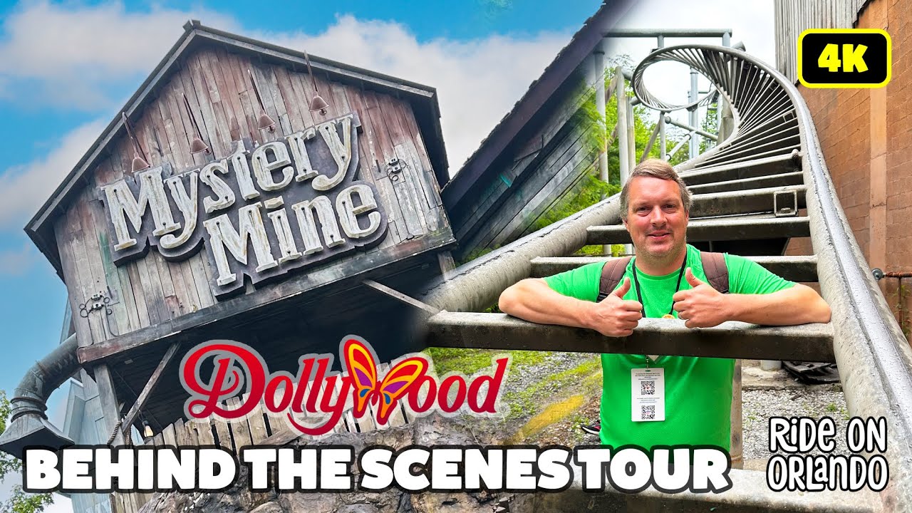 Mystery Mine at Dollywood - Behind The Scenes Roller Coaster Tour ...