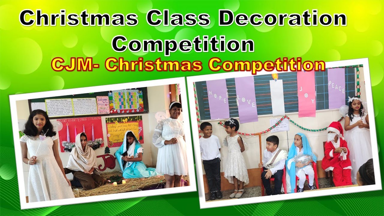 Primary Section Christmas Class Decoration Competition || Christmas ...