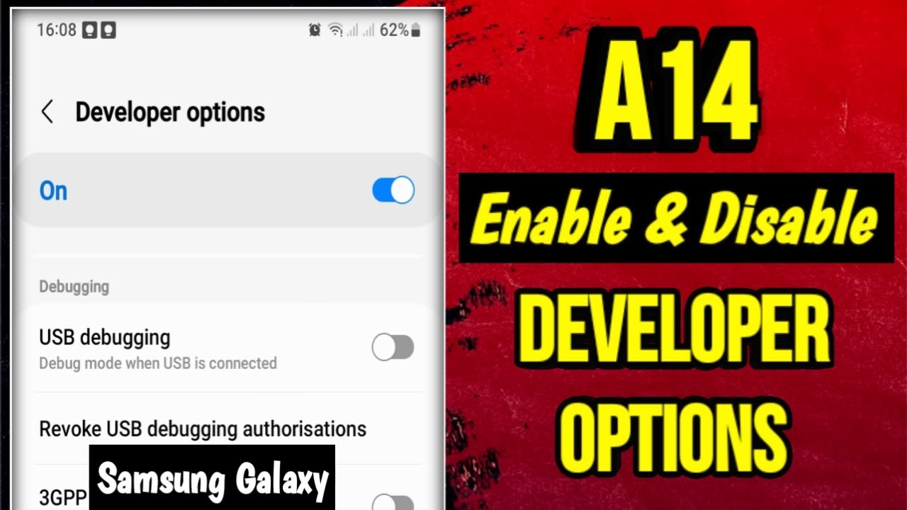How to Enable and Disable Developer Options (Developer mode) on Samsung ...