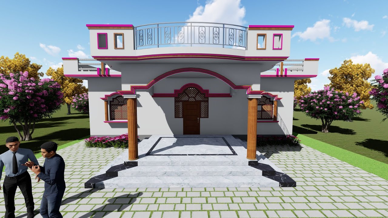 Best Front Design For Village || Modern Front Elevation For Village ...