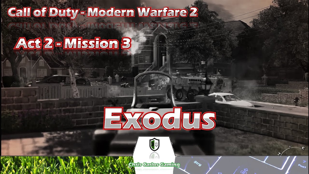 COD MW2 - Act 2 Mission 3 - Exodus - YouTube
