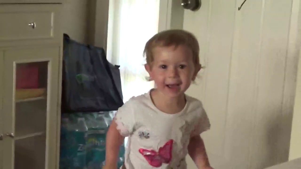 Baby Ella giggles and runs around 10/7/2020 - YouTube