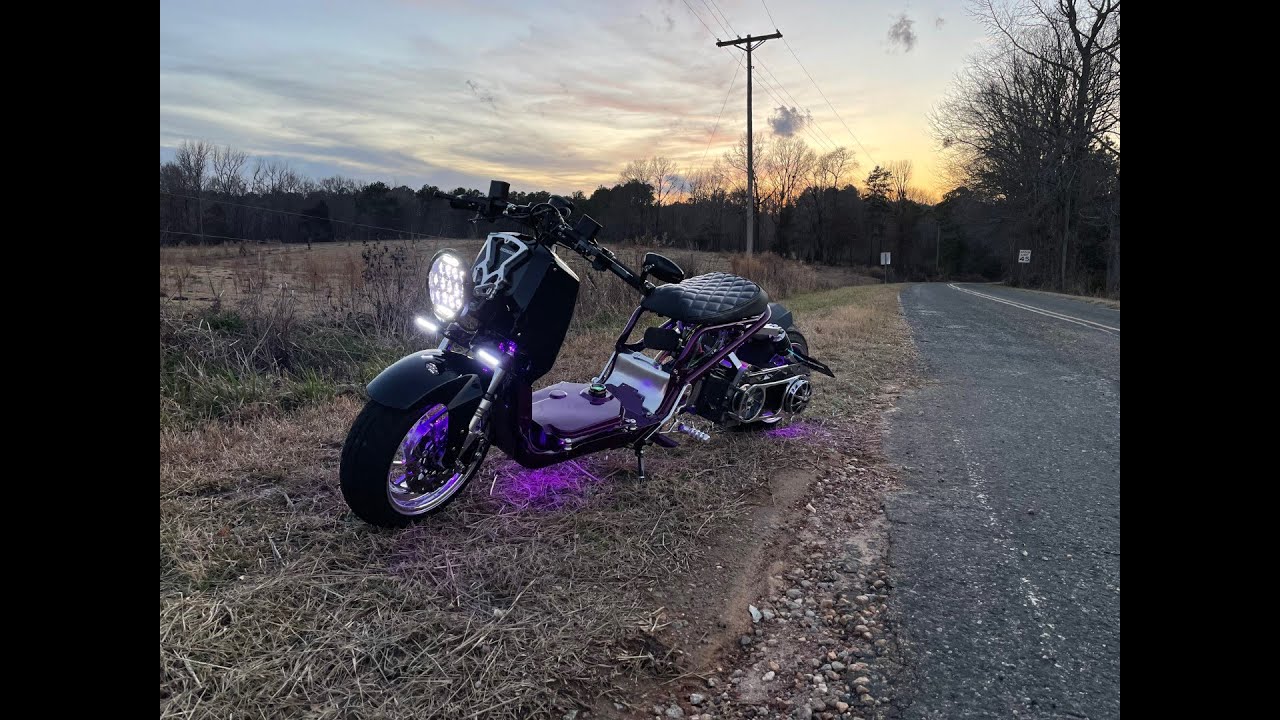 Honda Ruckus GY6 175cc Dorbyworks 12” stretch kit install Part 7 of the ...