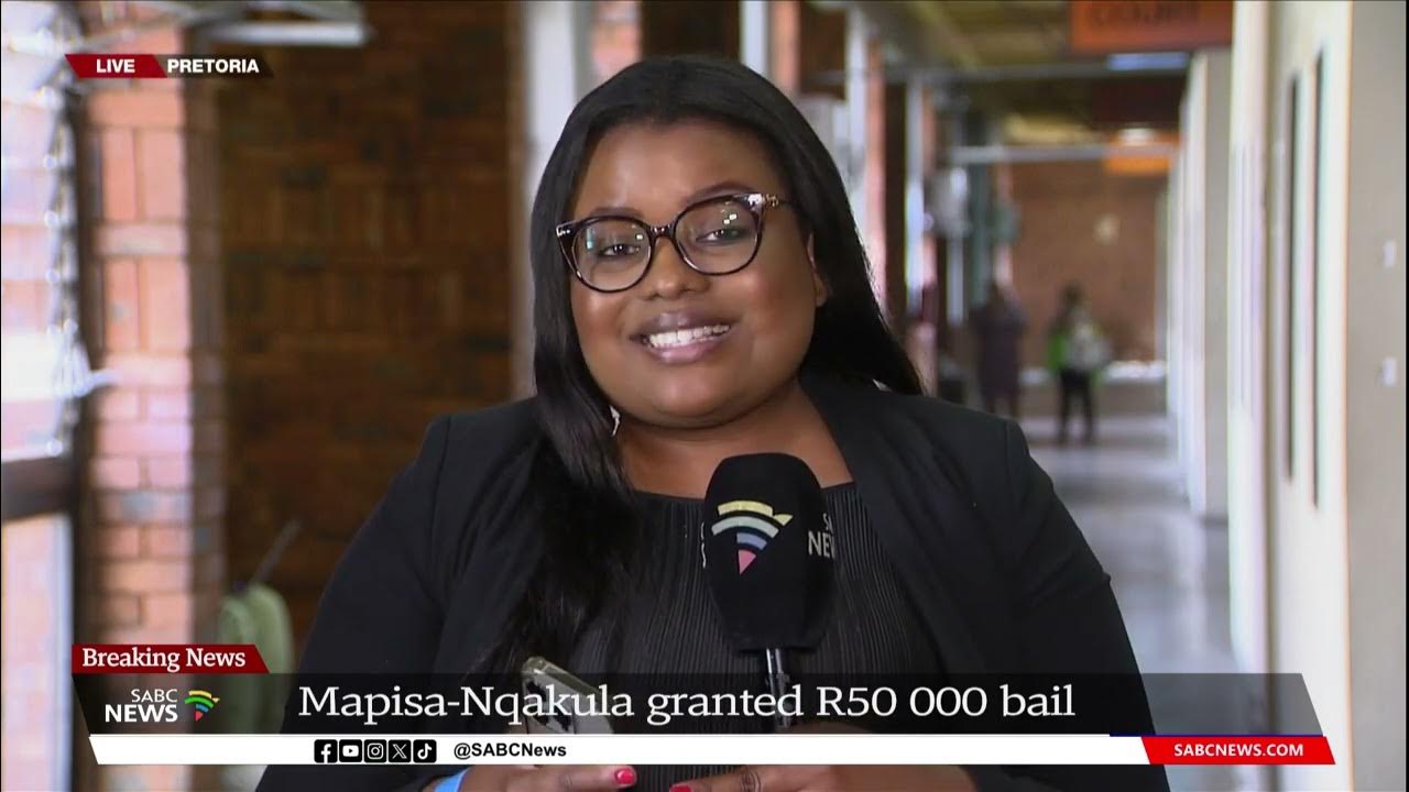 Nosiviwe Mapisa-Nqakula | Former Speaker of National Assembly granted R50 000 bail - YouTube