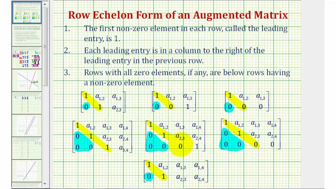 Ex 2 Solve A System Of Two Equations With Using An Augmented Matrix