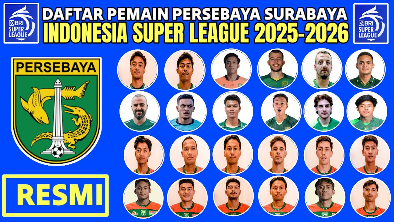 MENGEJUTKAN !! INILAH DAFTAR PEMAIN PERSEBAYA SURABAYA UNTUK INDONESIA ...