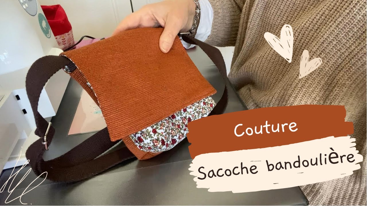 Créez une Sacoche Bandoulière Multi-Fonctions - Tutoriel Couture - YouTube