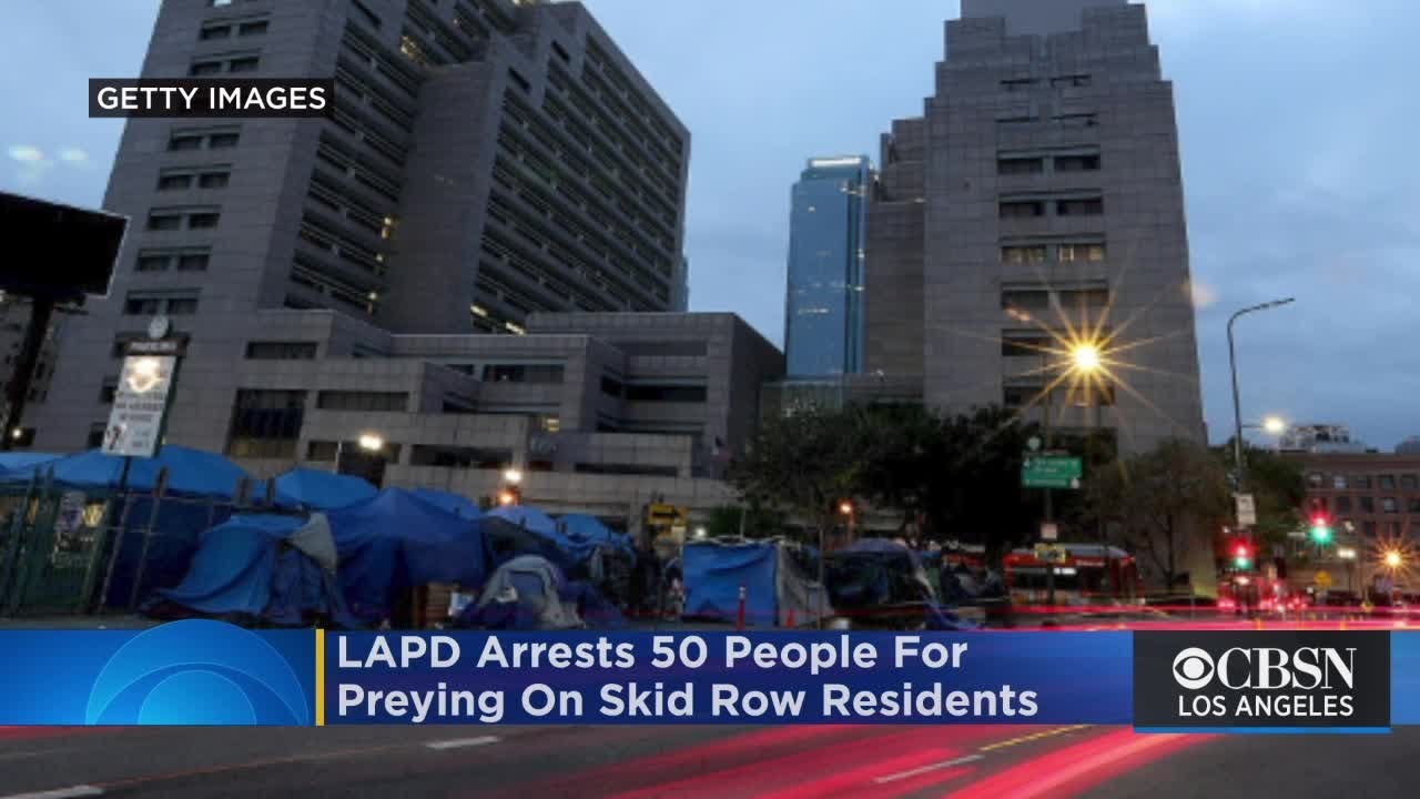 50 Arrested In LAPD Investigation Into Drug Dealers Preying On Skid Row ...