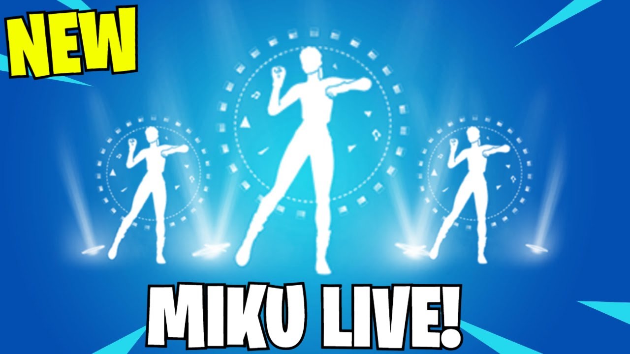 FORTNITE MIKU LIVE EMOTE 1 HOUR DANCE! (ICON SERIES) - YouTube
