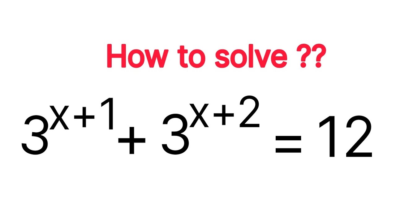 A Nice Exponential Problem....|| A Good Simplification.....#math903 - YouTube