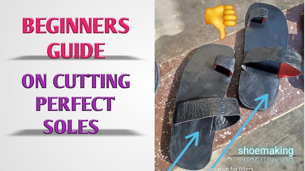 How to easily create and cut out neat shapes of soles as a beginner # ...