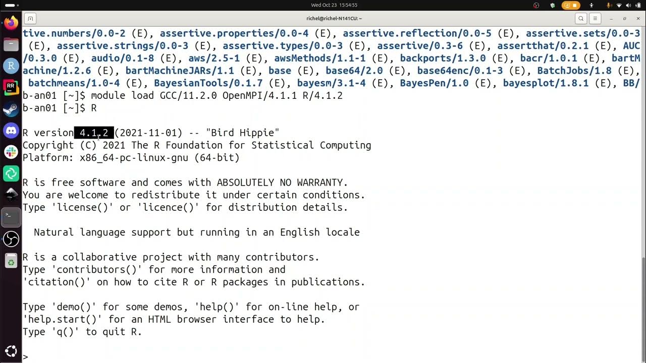 Lecture 1b: Load and run R at HPC2N - YouTube