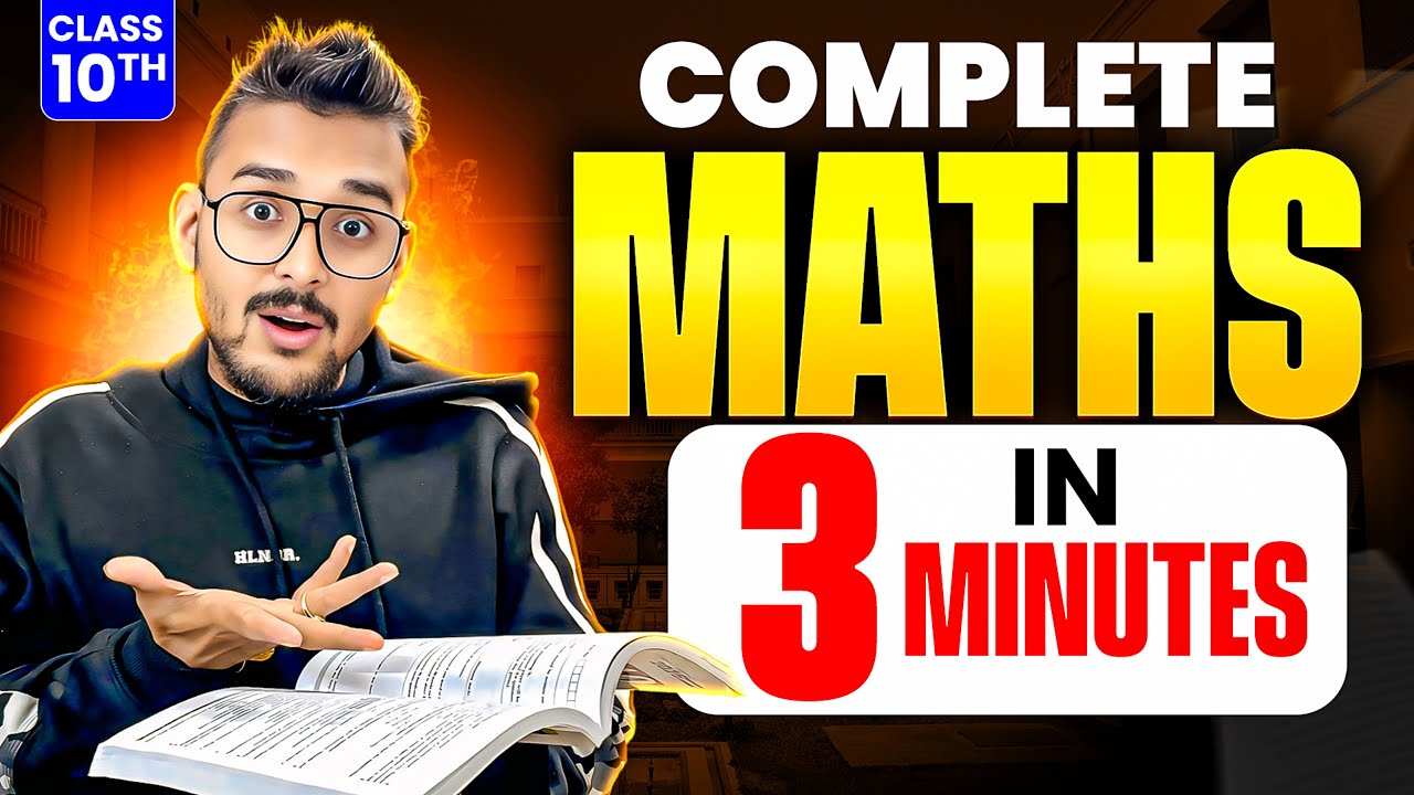 COMPLETE MATHS IN 3 MINUTES🔥|| CLASS 10 || PRANAV PANDEY - YouTube