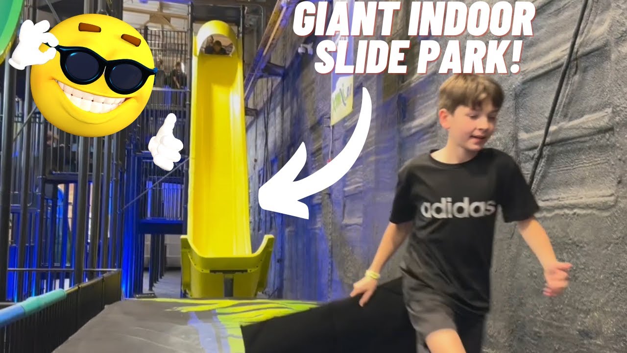 Thrilling Indoor Park Adventure with Giant Slides | Family Vlog Fun 👨‍👩 ...