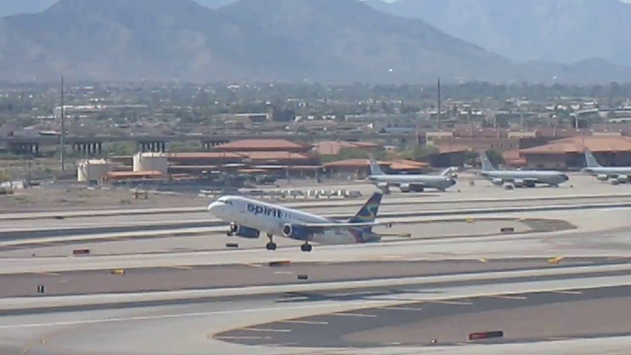 Spirit Airlines Airbus A320 | Take-Off | Sky Harbor Airport | Phoenix ...