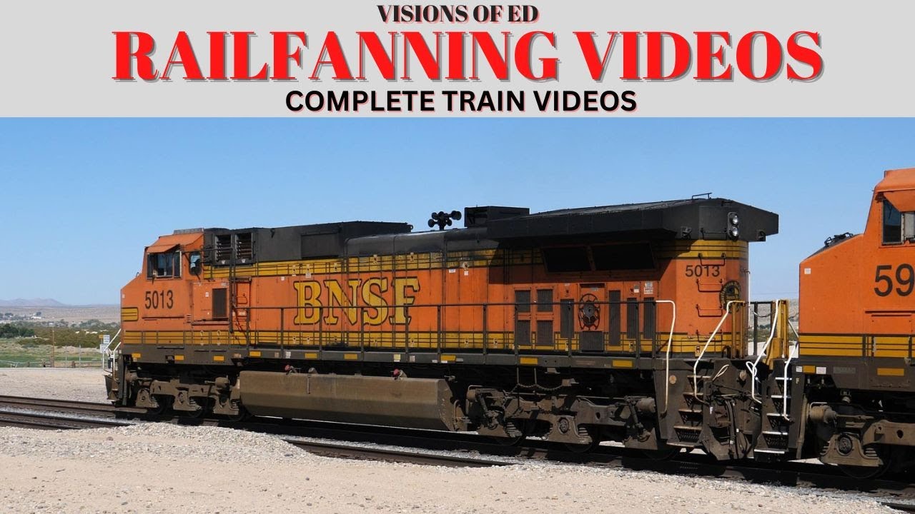 RAILFANNING BNSF 5013 WB L-CAL010 Barstow, CA to Victorville, CA 6-28 ...