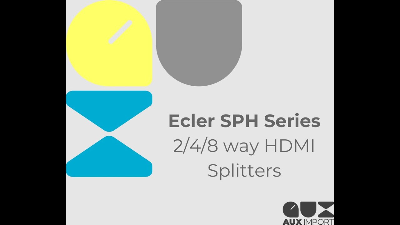 Ecler SPH Series HDMI Splitters - YouTube