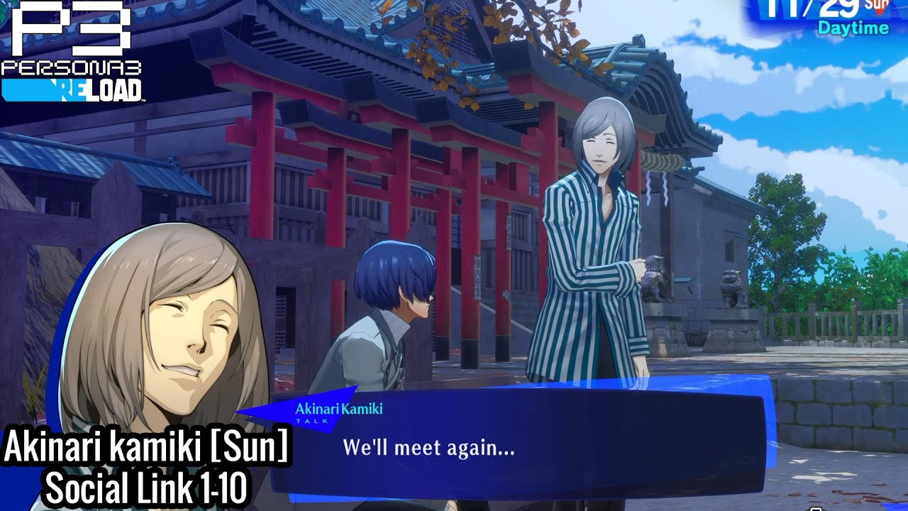 Persona 3: Reload | Akinari Kamiki [Sun] Social Link 1-10 - YouTube