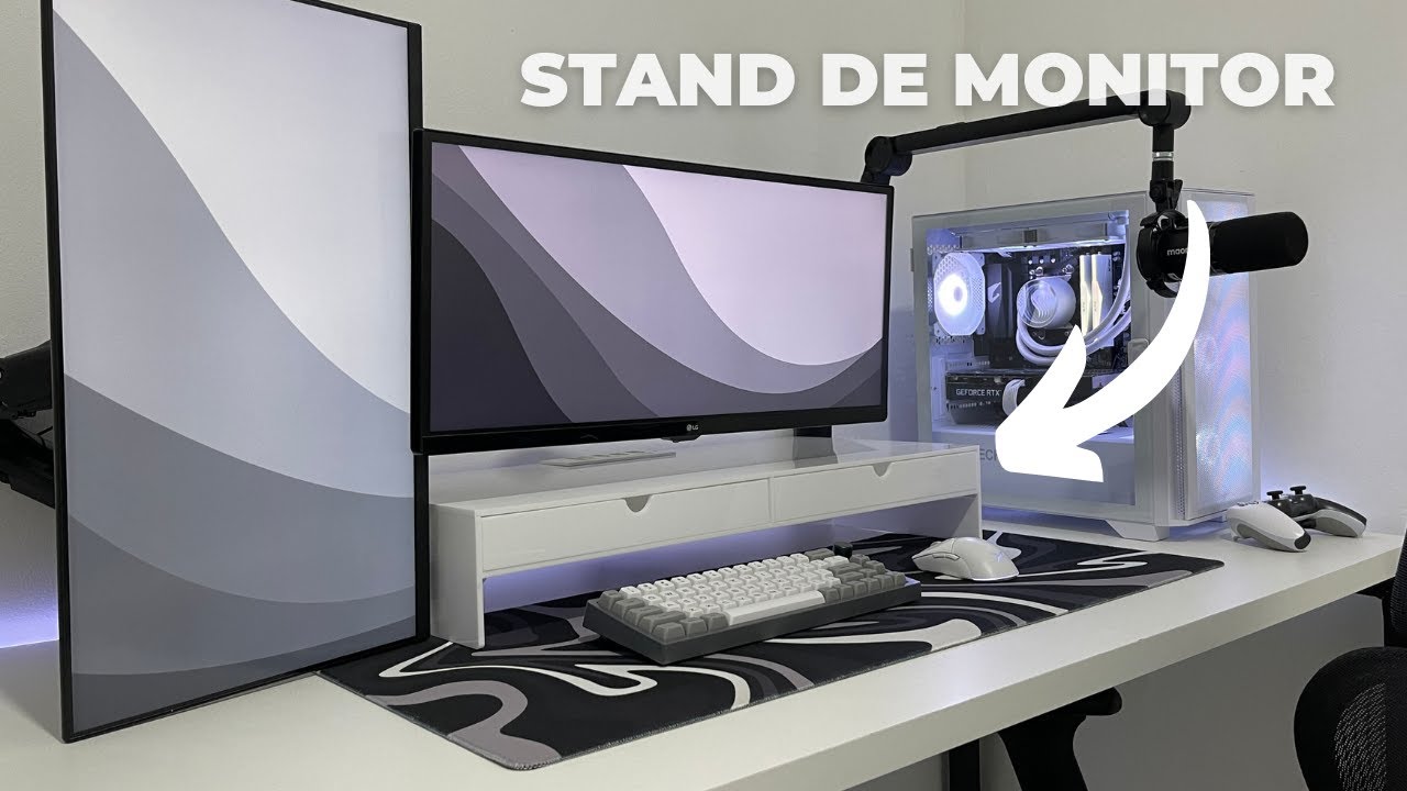 COLOQUEI UM STAND DE MONITOR DE ACRÍLICO NO MEU SETUP! - YouTube