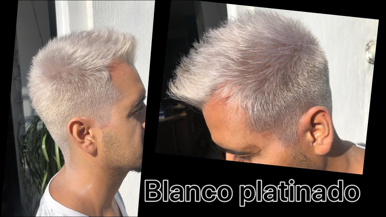 Como decolorar cabello blanco /pasó a paso en caballero - YouTube