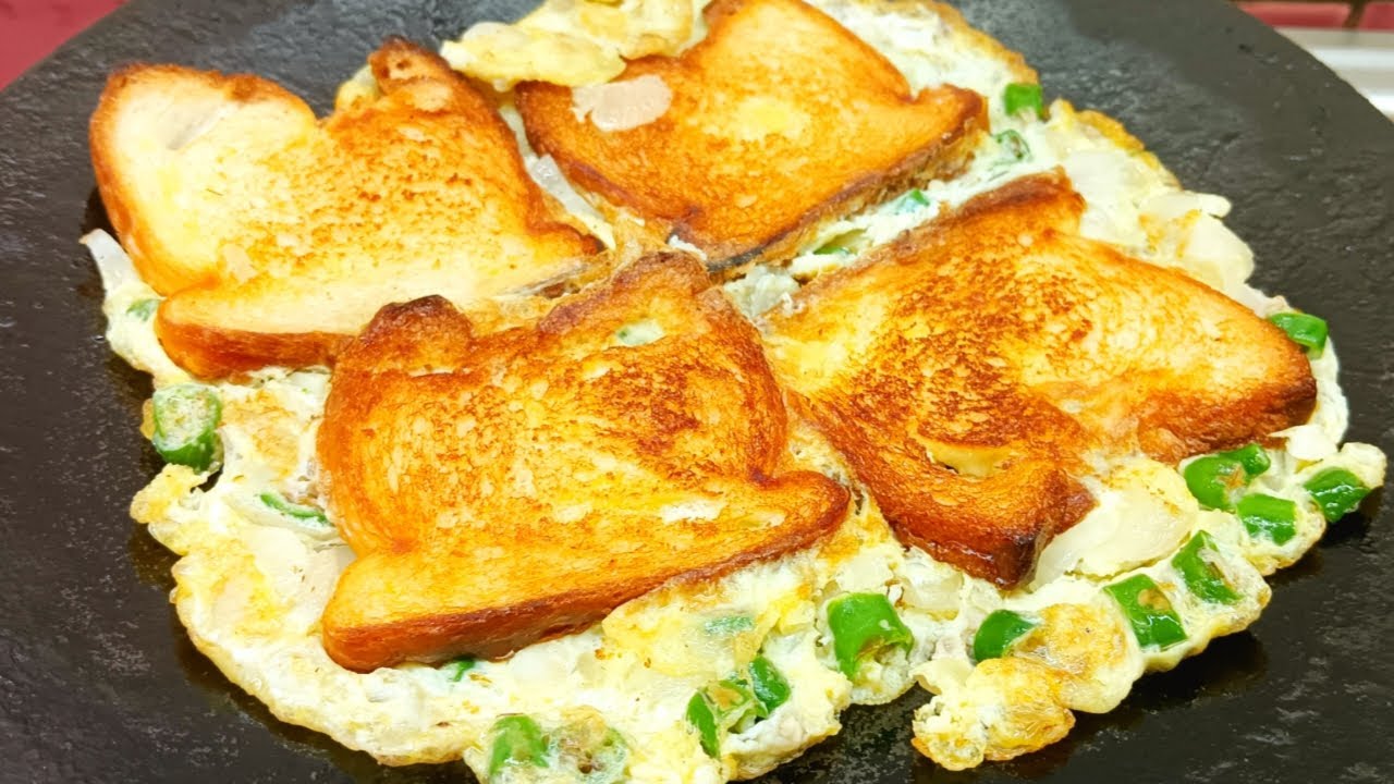 अंडा ब्रेड ऑमेलेट बनाने का आसान और अनोखा तरीका|Aanda bread omelette ...