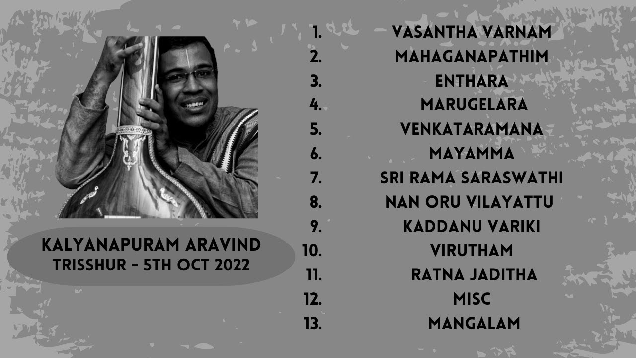 Kalyanapuram S Aravind - VS Gokul - KV Prasad - Thripunithura R ...