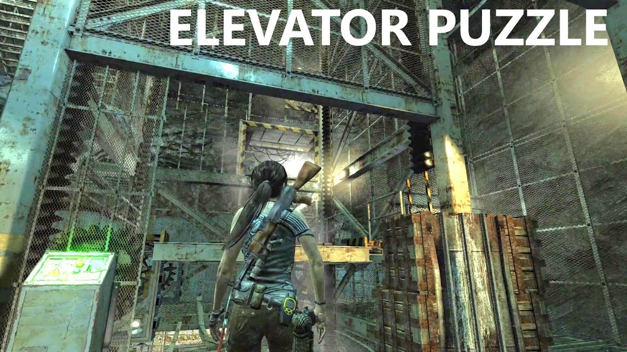 TOMB RAIDER | Unjam the elevator | Elevator puzzle | - YouTube