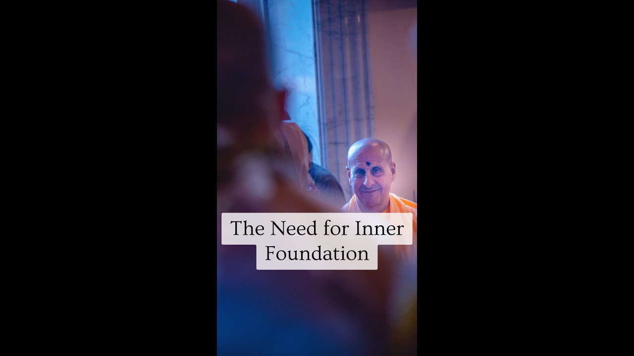 The Need for Inner Foundation by His Holiness Radhanath Swami 🙏 - YouTube