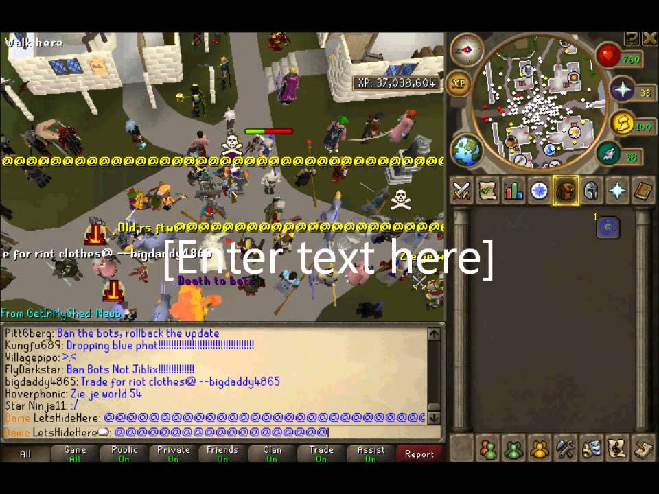 Runescape - Jiblix & Anti-Bot Riot (18th August 2011) - YouTube