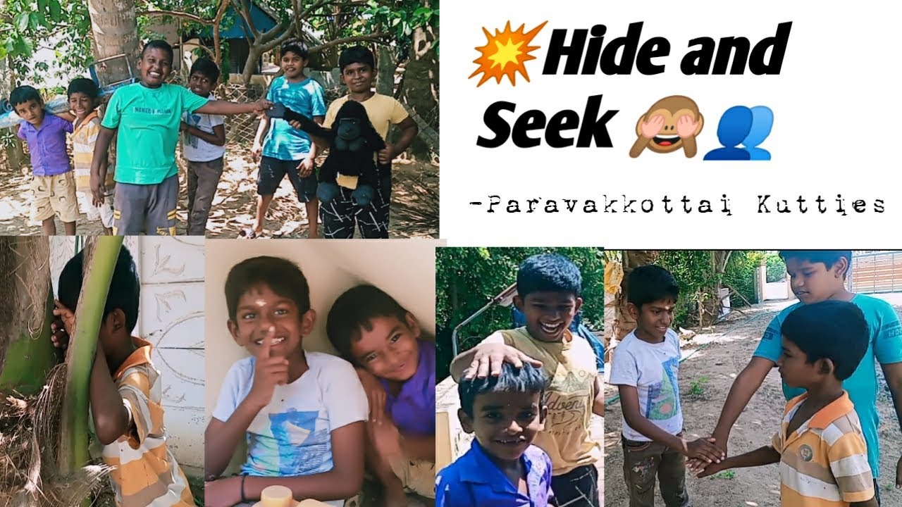 😂Hide and 🙈 Seek game 😆| Paravakkottai kutties. - YouTube
