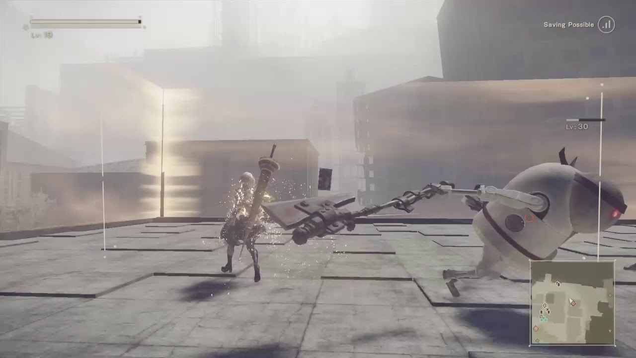 NieR:Automata, fighting father servo - YouTube