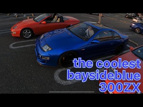 the coolest baysideblue 300ZX at daikoku pa - YouTube