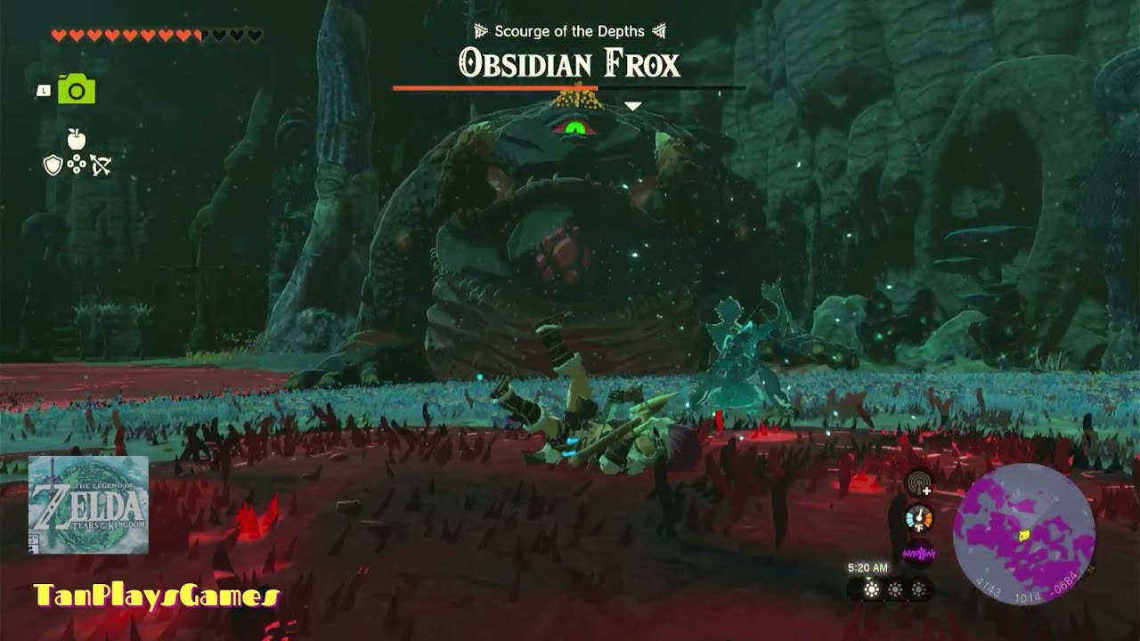 All Obsidian Frox Location : Zelda Tears of The Kingdom. - YouTube