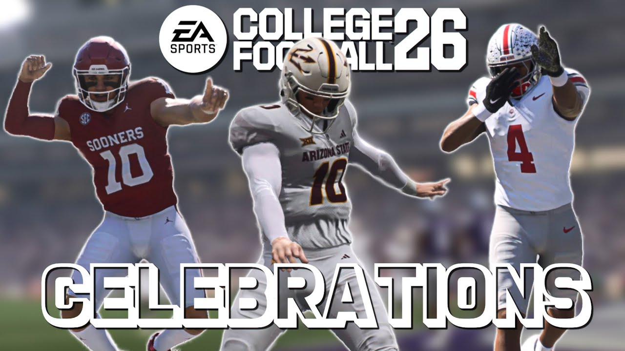 EVERY NEW CFB 26 Celebration in 1 Video! - YouTube