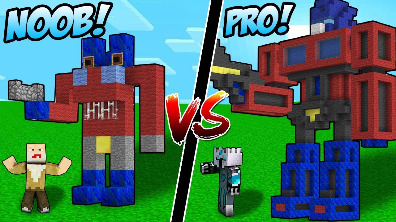 TRANSFORMERS CANGGIH NOOB VS TRANSFORMERS OTOMATIS PRO SANGAT RAHASIA ...