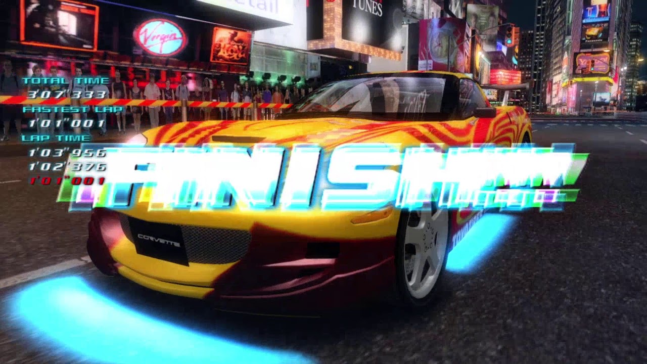 SEGA R-tuned - PC arcade gameplay - ALL NEW YORK ROUTES 1-4 TIME ATTACK ...