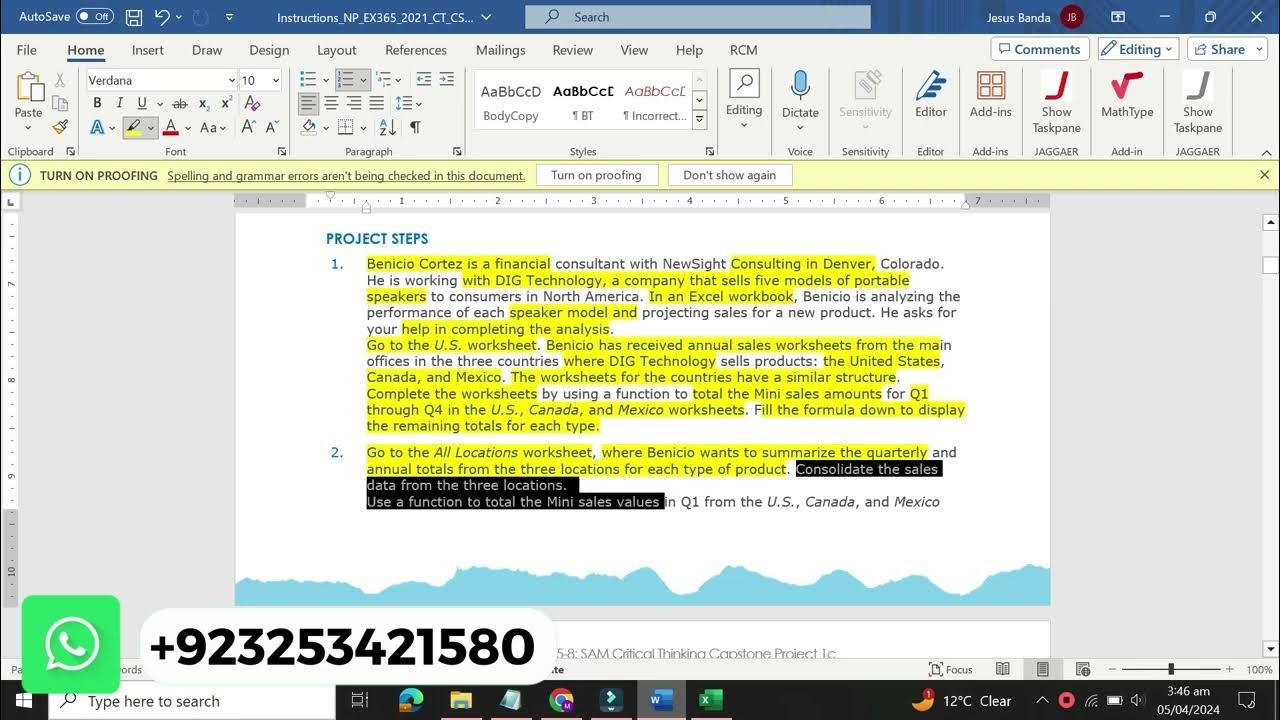 New Perspectives Excel 365/2021 | Modules 5-8: SAM Critical Thinking ...