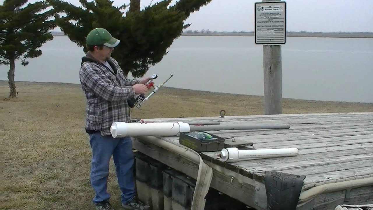 Propane fired potato gun shot #2 - YouTube