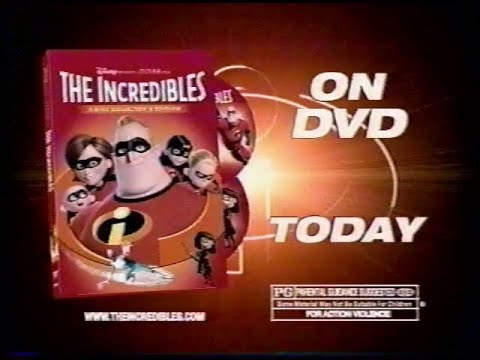 The Incredibles "On DVD Today" Commercial (2005) - YouTube