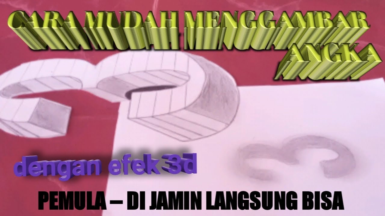 CARA MUDAH MEMBUAT HURUF 3D (LENGKAP DAN CEPAT) #culamegajayapunyagaya ...
