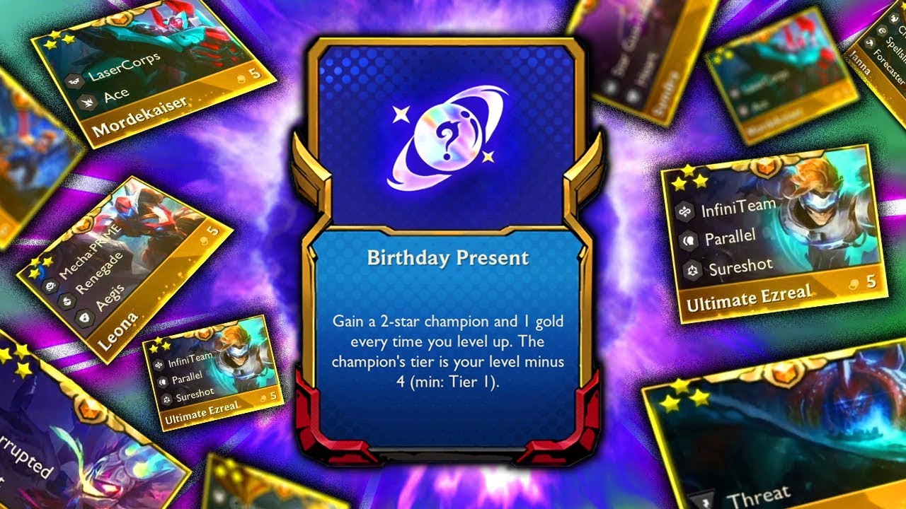I GOT THE BIRTHDAY PRESENT AUGMENT AND POPPED OFF | TFT Set 8.5 - YouTube