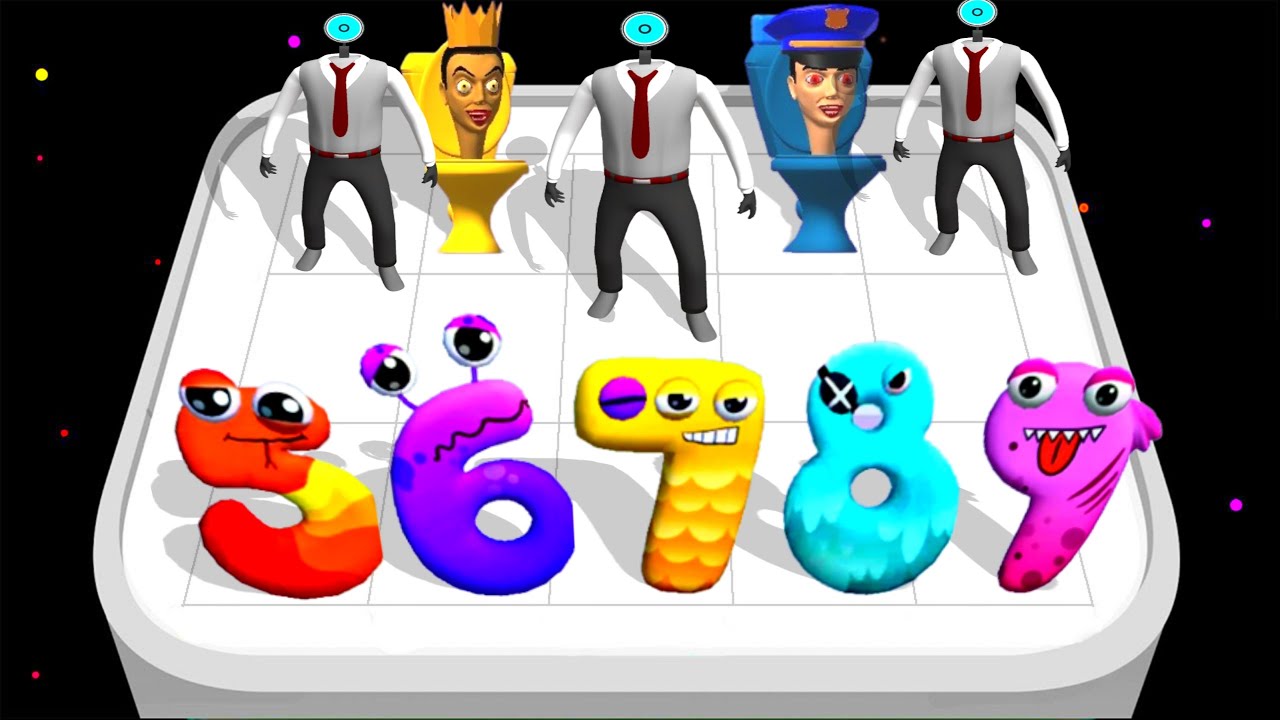 Merge Skibidi Toilet Run vs Epic Alphabet Rush Max Level Gameplay Part 2 - YouTube