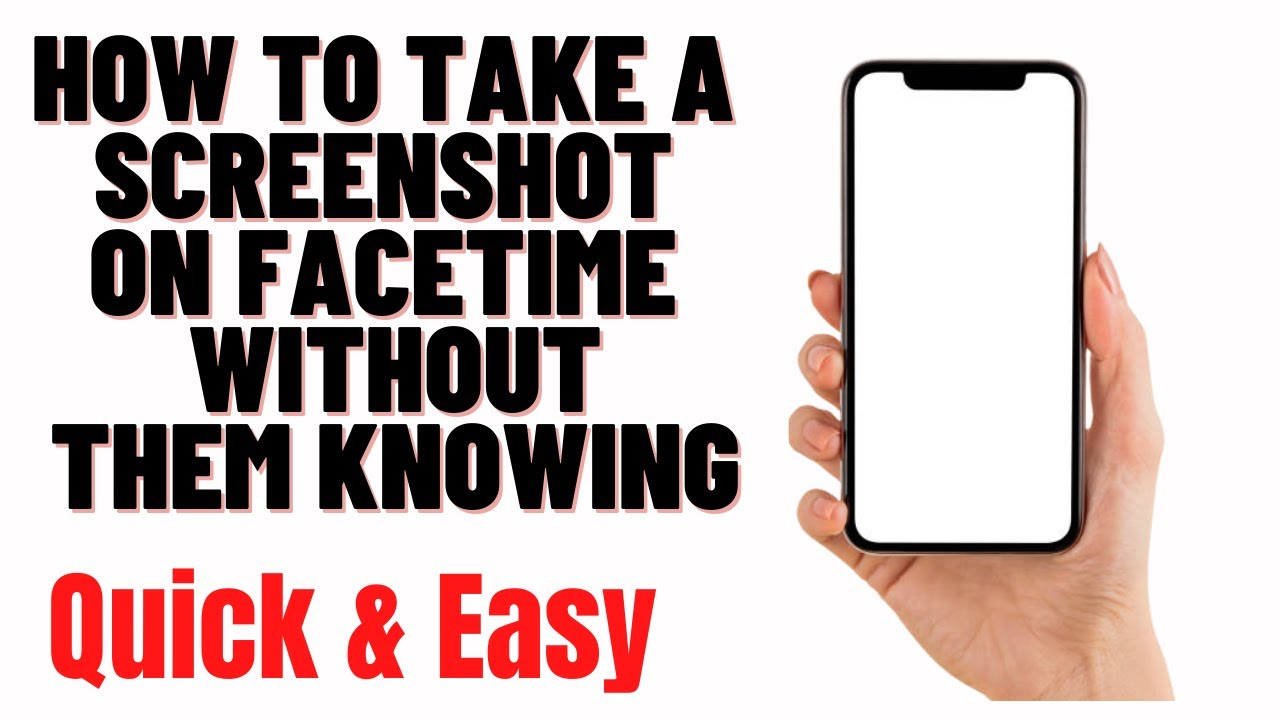how to take a screenshot on facetime without them knowing - YouTube