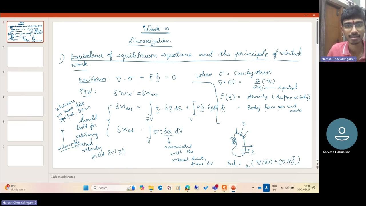 #10: Linearization. NPTEL Computational Continuum Mechanics (2024). - YouTube