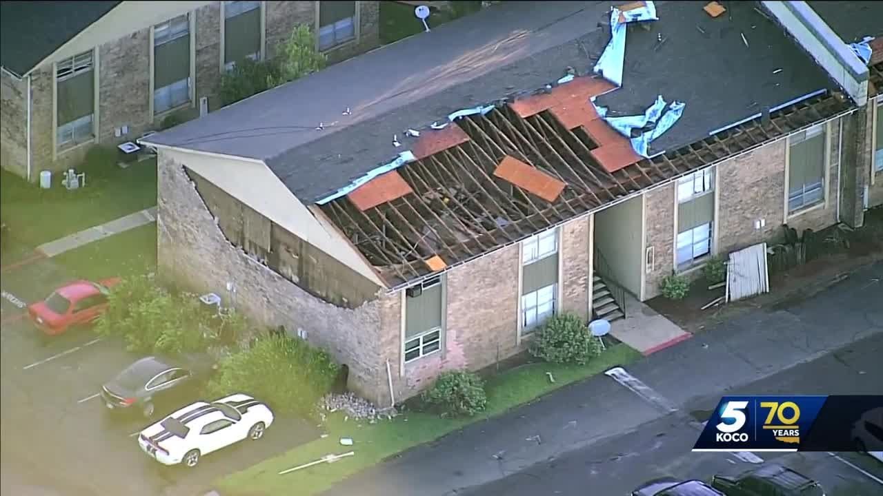 Man describes moments roof was ripped off OKC apartment during storms ...